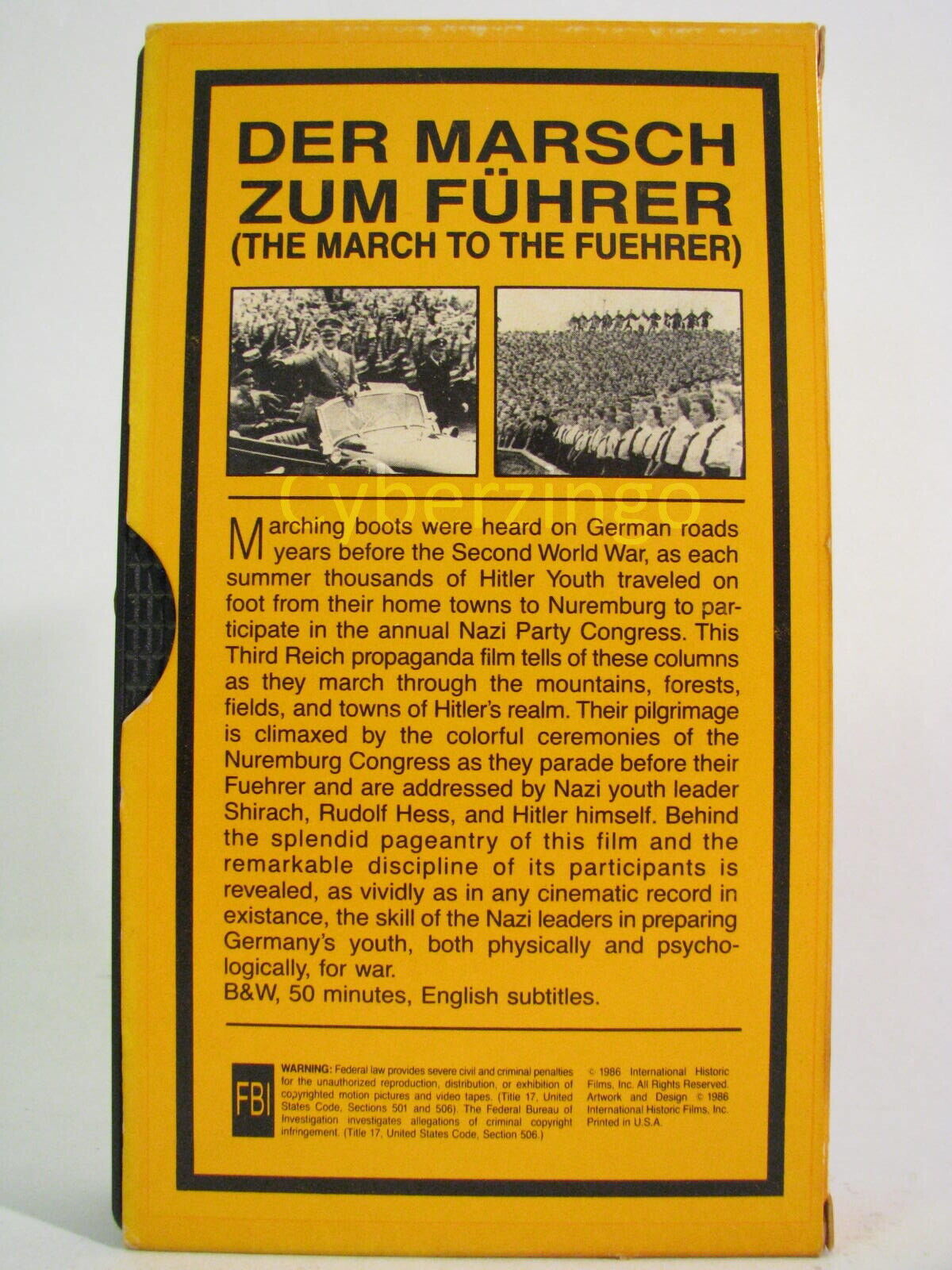 Der Marsch Zum Furhrer VHS Tape - VHS Tapes