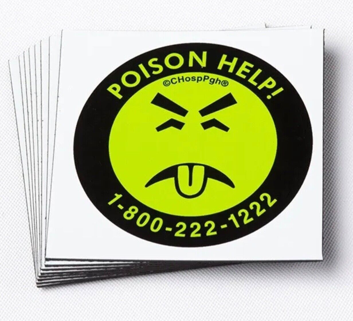 Mr Yuk Magnet 2” square New Yuck (1) Official Mr. Yuk poison help green ...