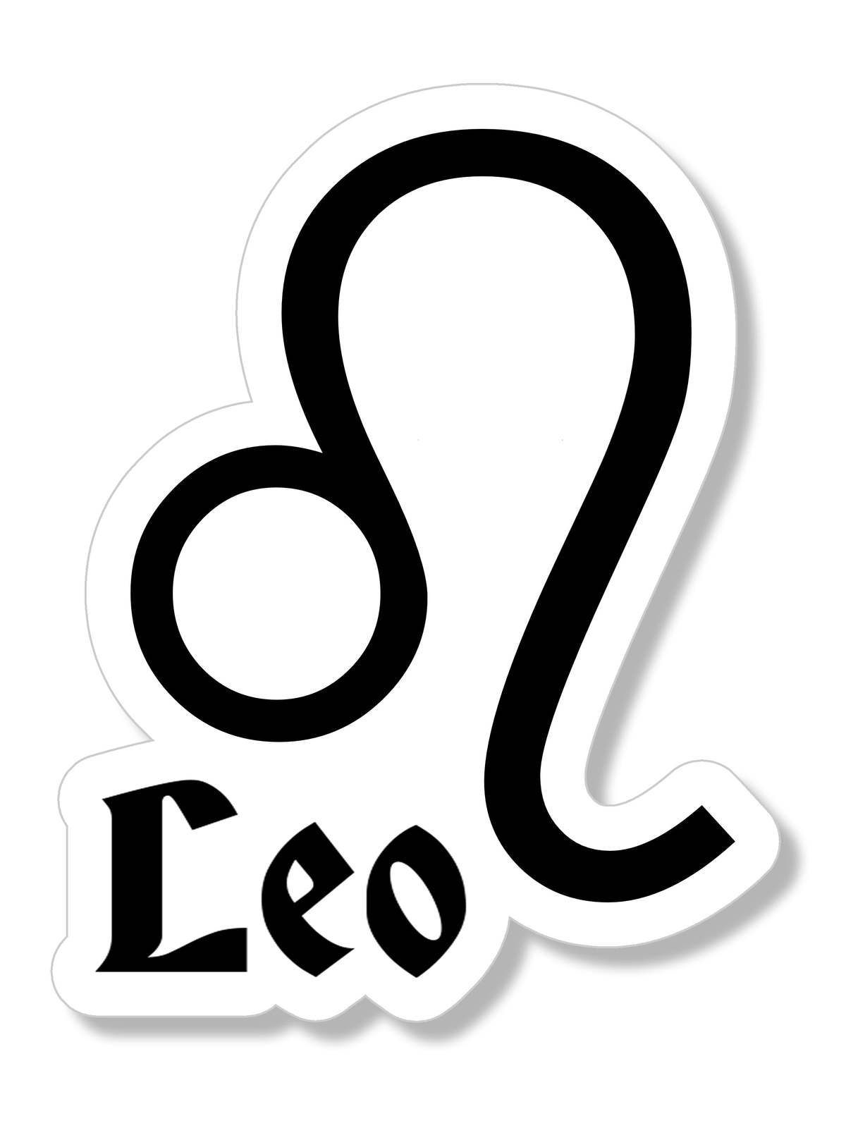 Leo Zodiac Sign Logo Car Astrological Astrology Vinyl Sticker Decal 4 ...