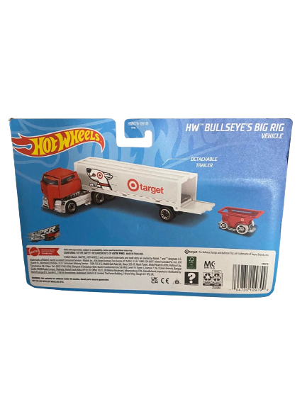 Hot Wheels 2022 Super Rigs Target Exclusive Bullseye's Big Rig w/ Aisle ...