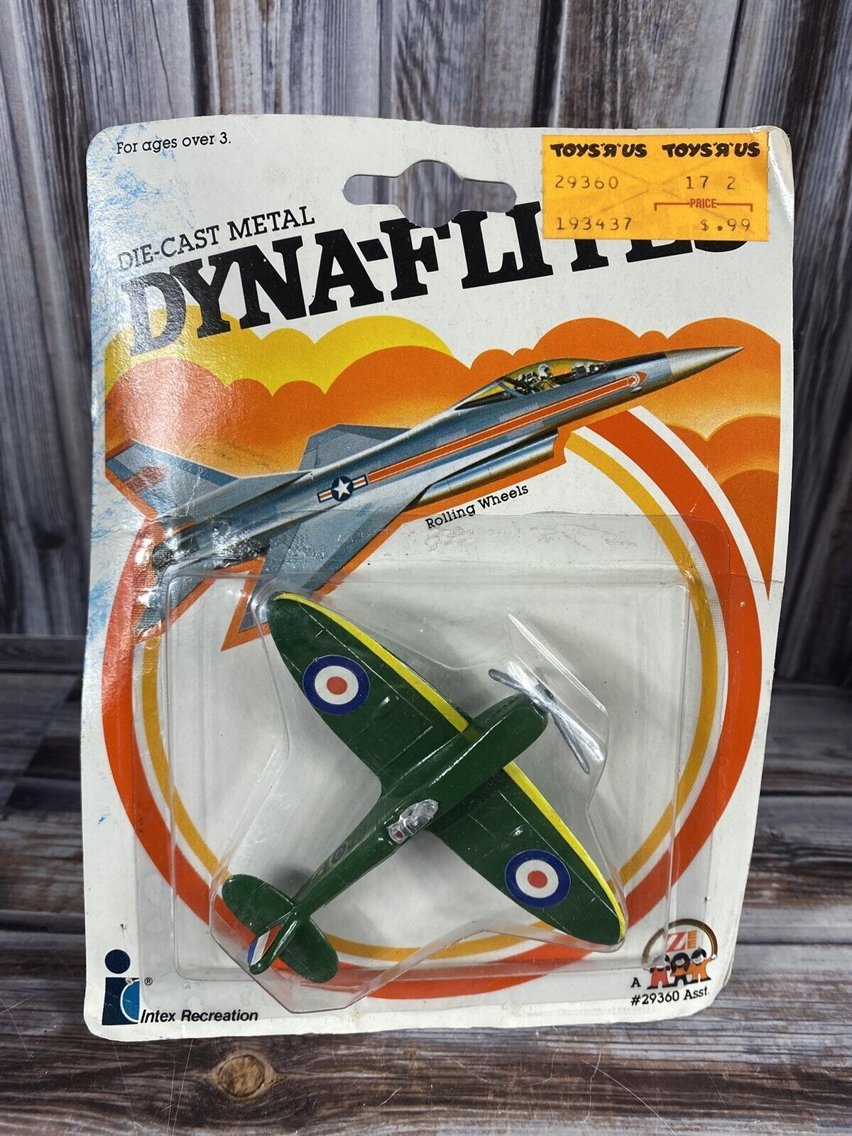 Vintage 1982 Zee Toys Die-Cast Dyna-Flites - SUPERMARINE SPITFIRE IX ...