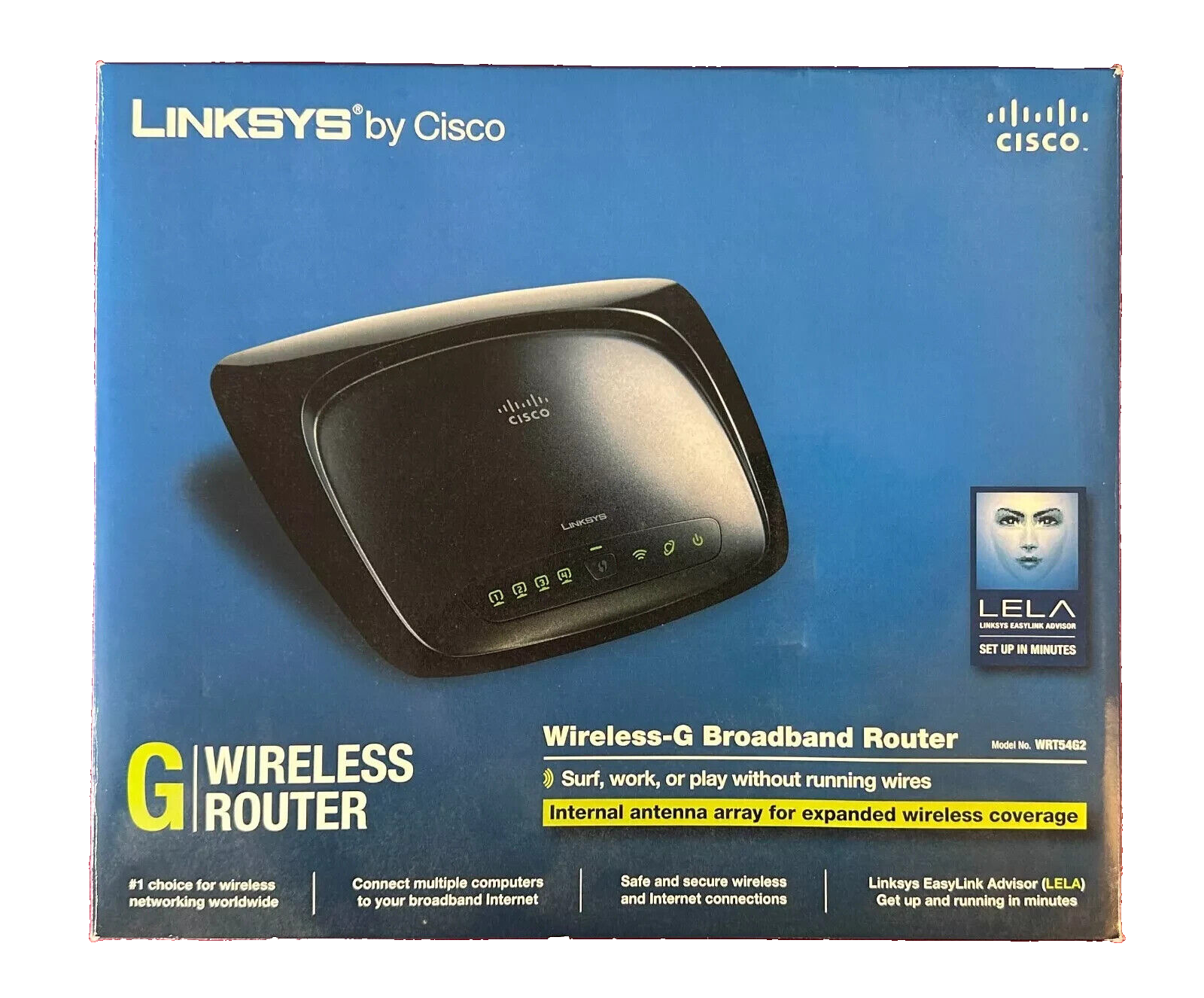Linksys DIR-890L/R 54 Mbps 4-Port 10/100 Wireless G Router (WRT54G2 ...