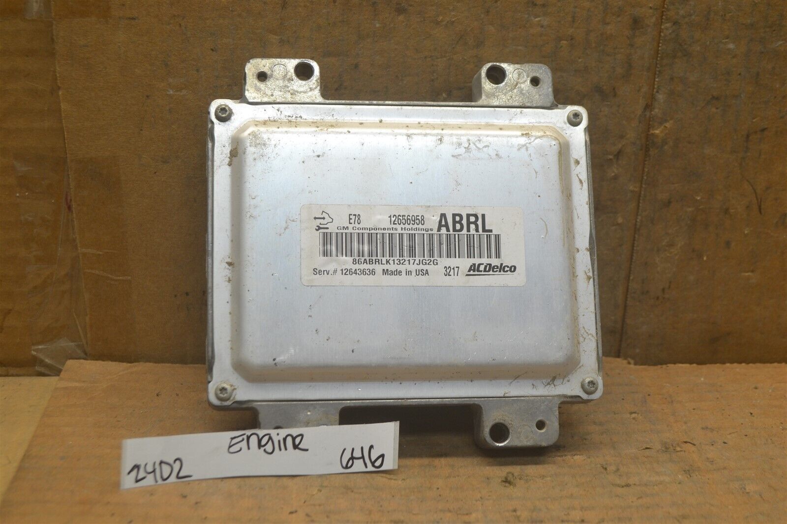 2012-2016 Chevrolet Cruze Engine Control Unit ECU 12643636 Module 646 ...