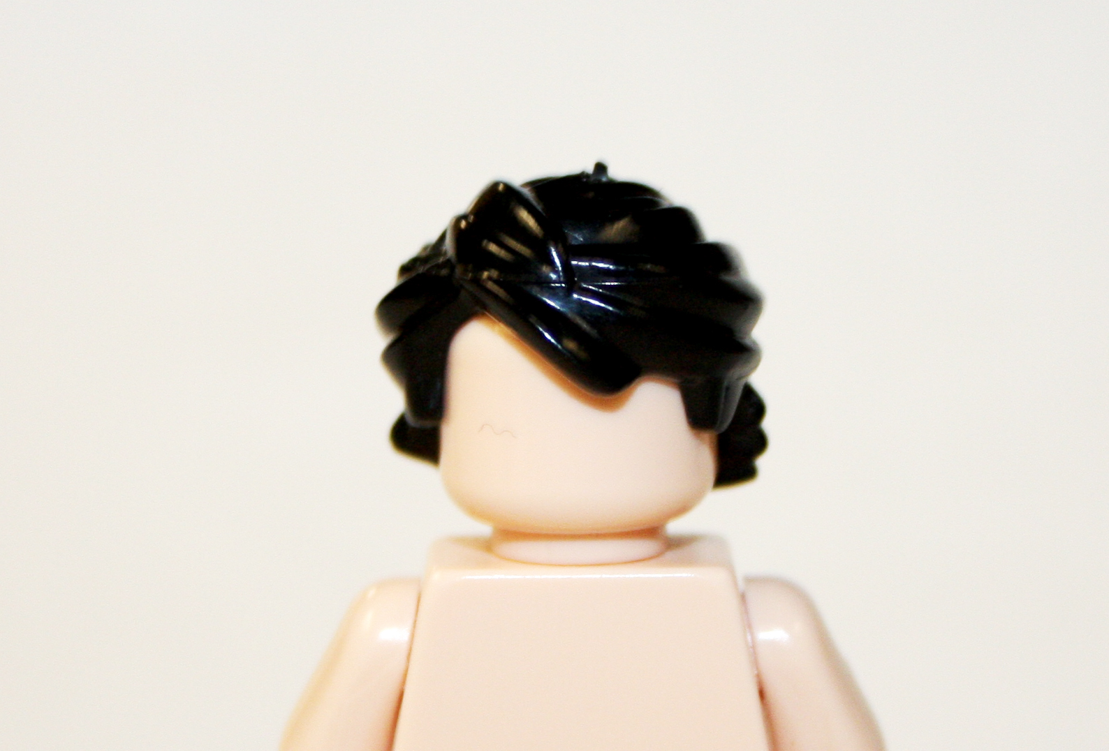 Minifigures Male Tussled Black Hair Piece For Toys - LEGO (R) Minifigures
