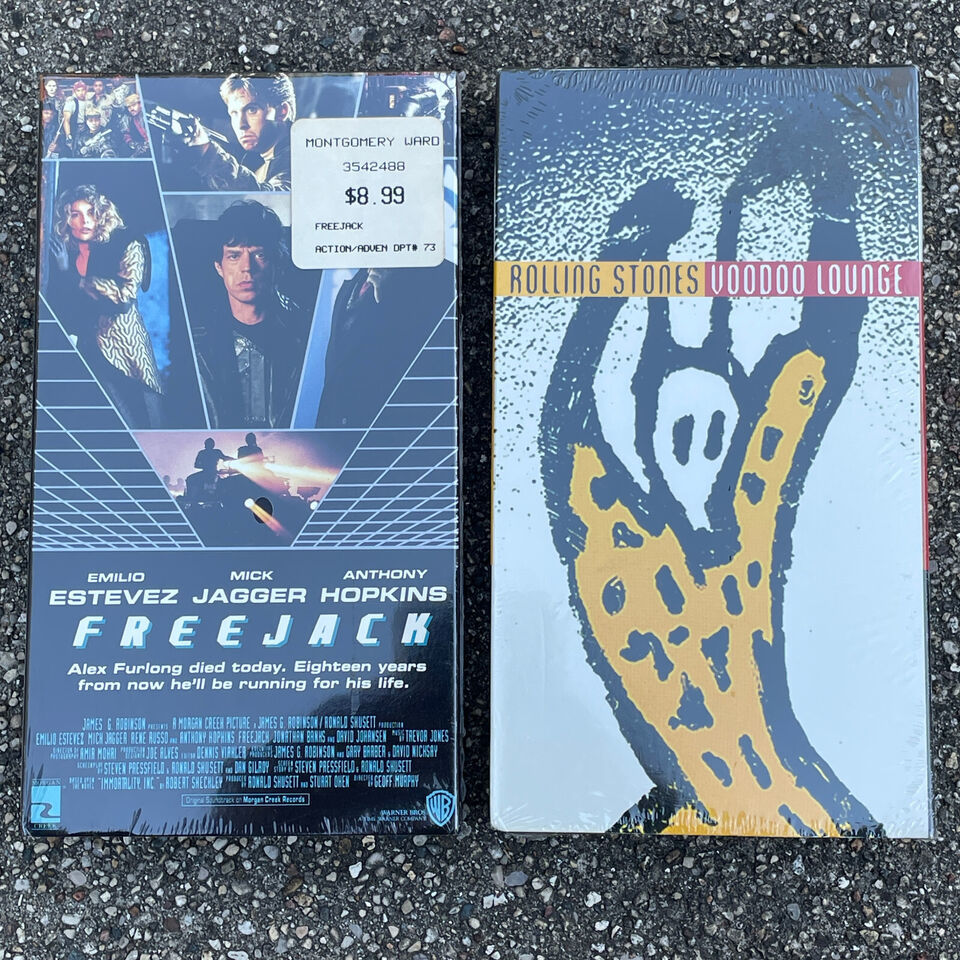 Mick Jagger VHS Lot of 2 Rolling Stones Voodoo Lounge & Freejack Both ...