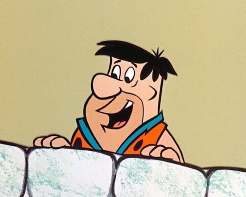 The Flintstones 4x6 photo poster animated classic Fred Flintstone looks ...