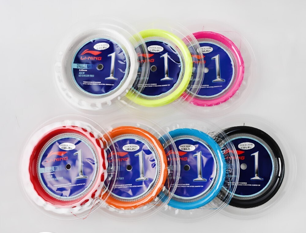 Li-Ning No.1 Badminton Racquet String 0.65mm 200m High Repulsion Power ...