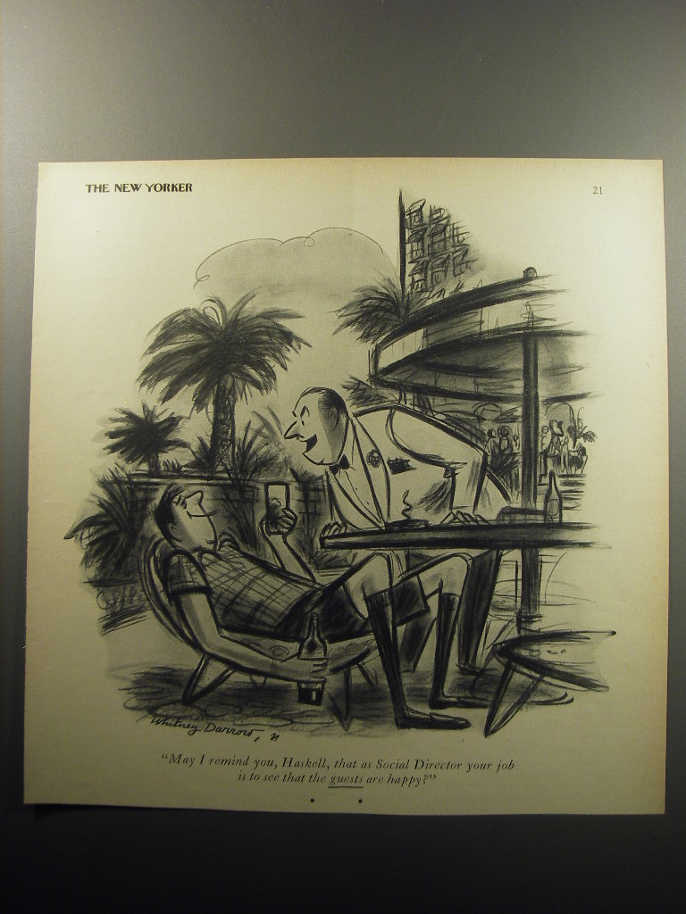 1957 Cartoon by Whitney Darrow, Jr. - May I remind you, Haskell - 1980-89