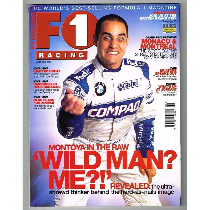 F1 Racing Magazine June 2002 mbox3014/b Montoya in the raw 'wildman? Me ...