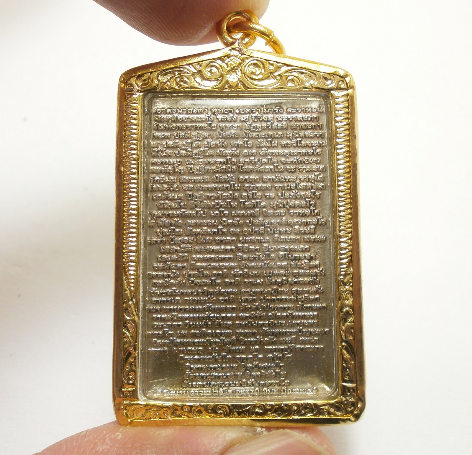 Phra Somdej Wat Rakang amulet back Katha Chinabanchorn powerful mantra ...