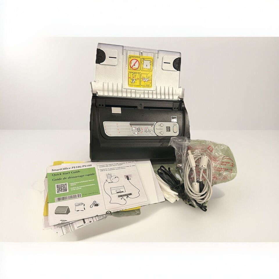 Plustek Office Document Scanner PS186 - Color Duplex Scanning with OCR ...