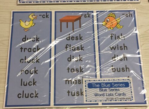 The Blue Series -Word Lists (42 lists of 6 words each) Montessori ...