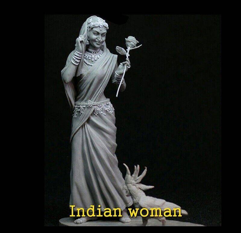 1/24 Resin Model Kit Girl Woman Unpainted - Figures