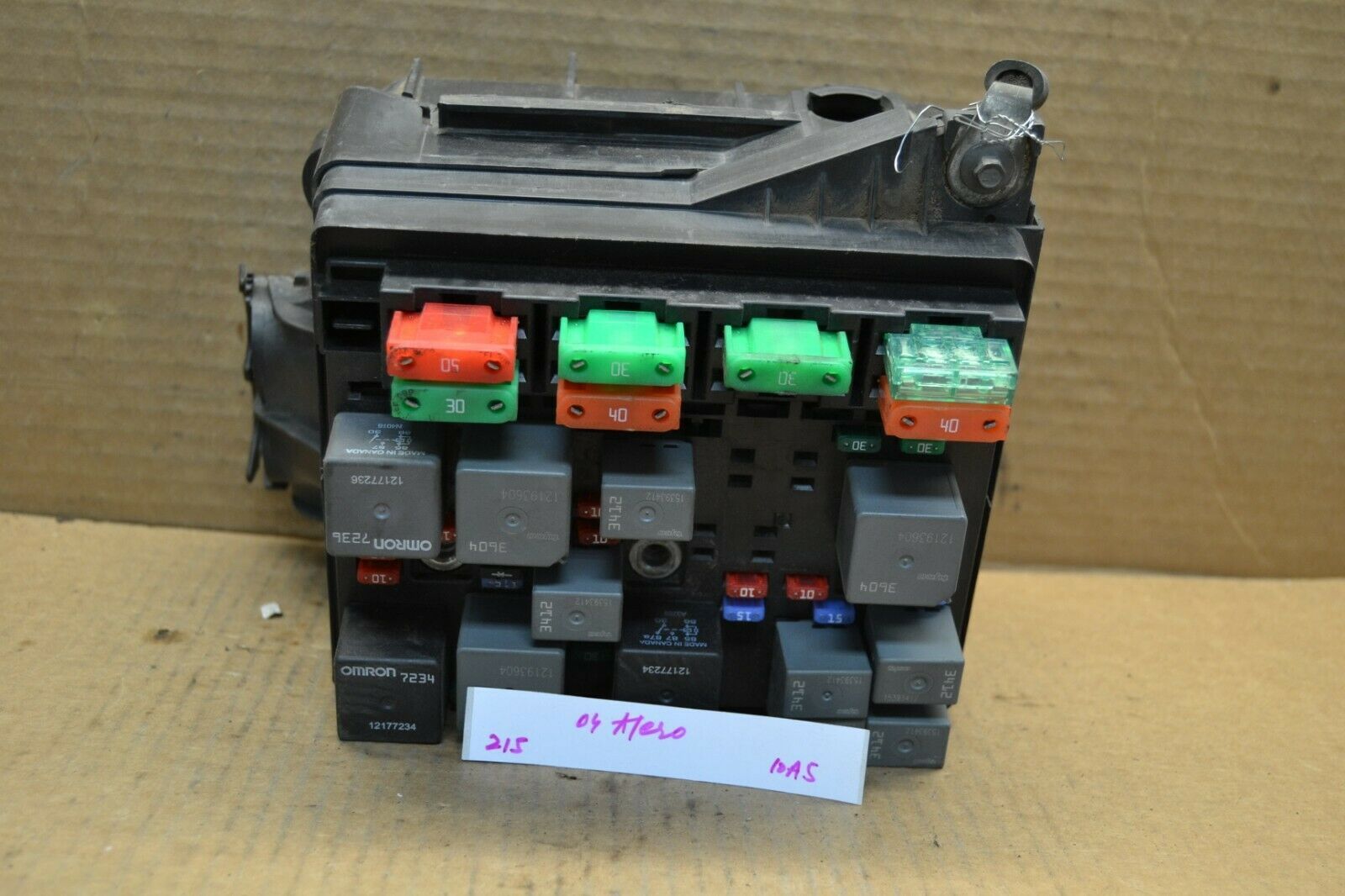 03-05 Pontiac Grand AM Fuse Box Junction OEM Module 22718487 10a5-215 ...