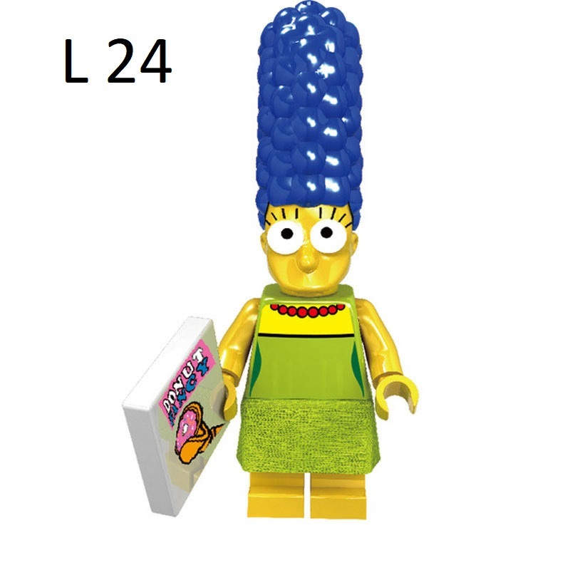 Marge Minifigure from The Simpsons - Custom Figure - Building Toys & Blocks