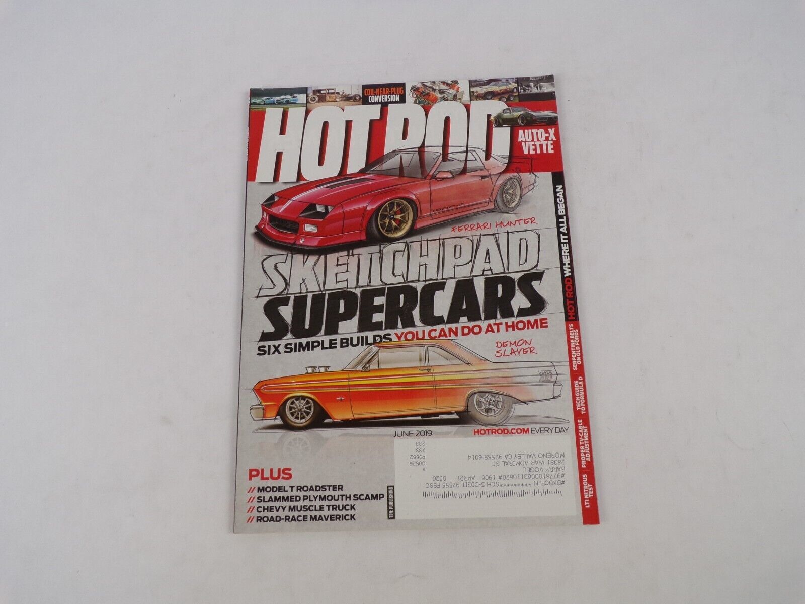 June 2019 Hot Rod Magazine Sketchpad Supercars Six Simple Builds You Can Do At H - Magazines