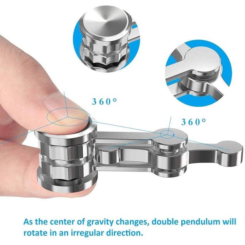 Stainless Steel Chaotic Pendulum Fingertip Gyro Rotator Fidget for gift ...