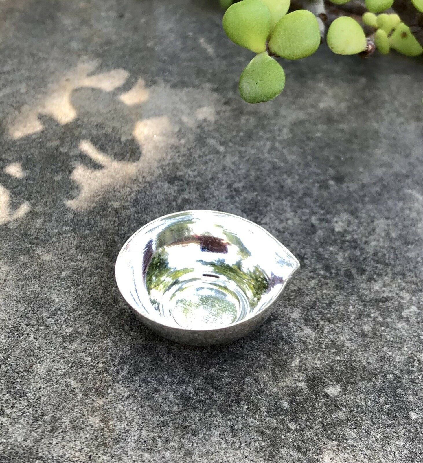 925 Silver Hindu Religious Dipak Deepak Deepam Diya Temple Lakshmi Puja ...