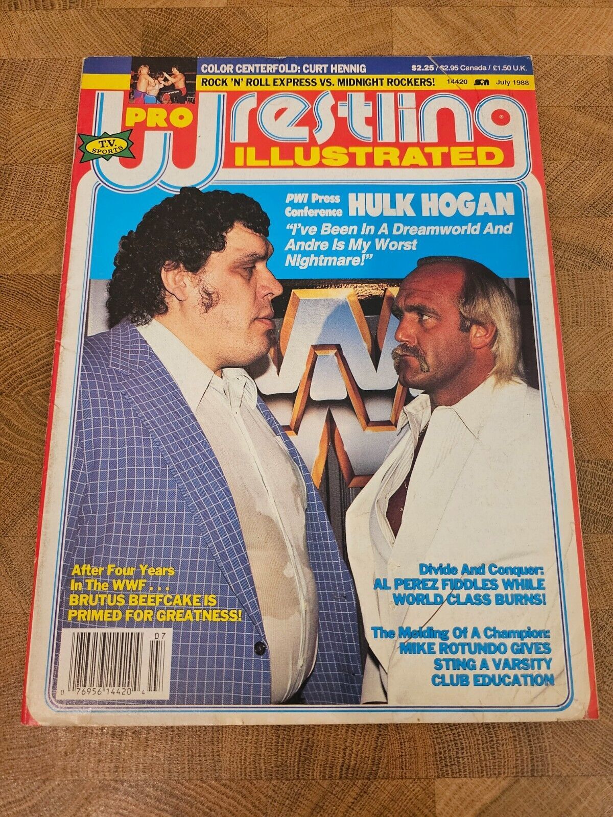 1988 Pro Wrestling Illustrated PWI Magazine WWF WWE NWA Andre Giant ...