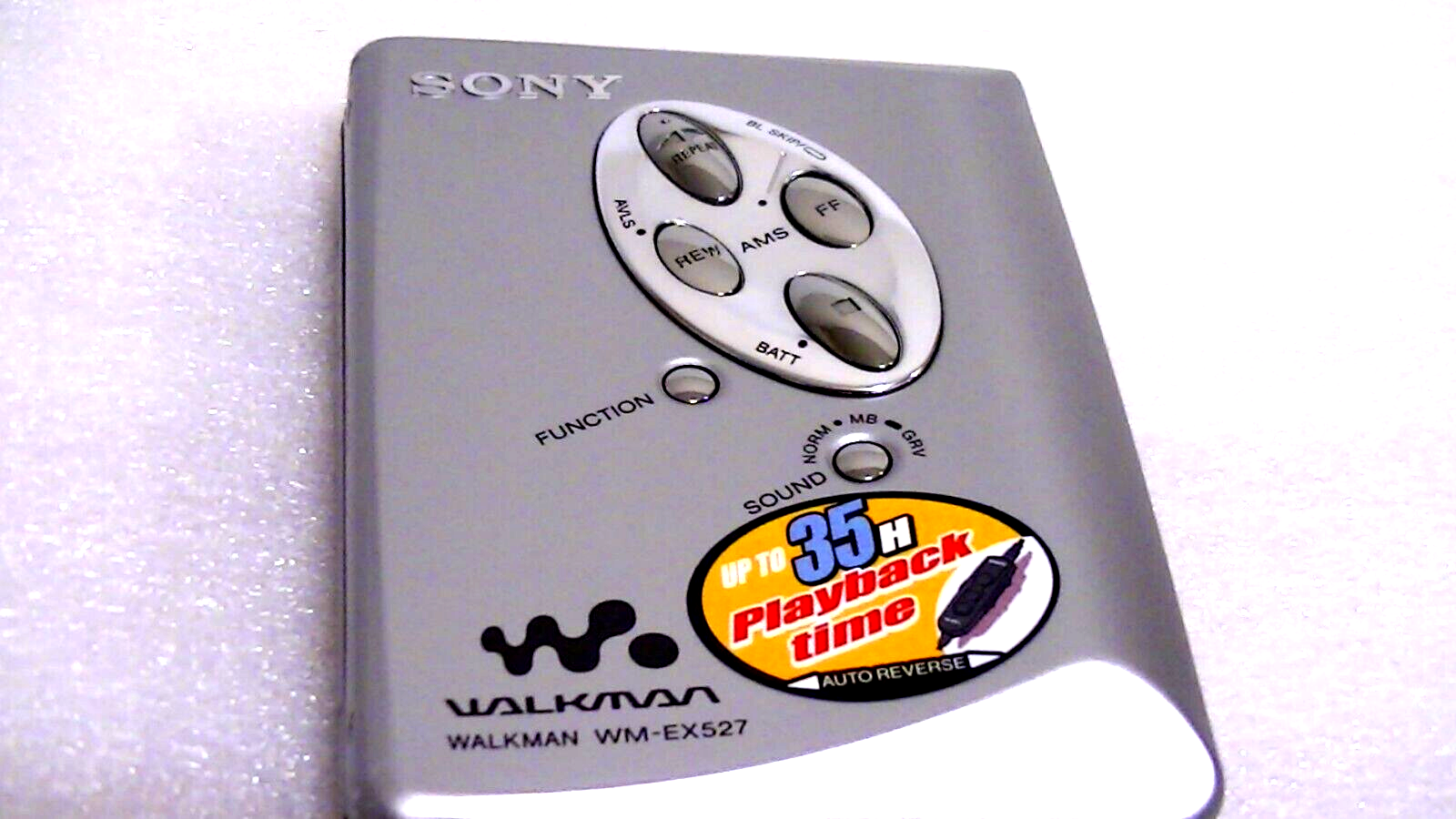 Restored VINTAGE SONY WALKMAN CASSETTE PLAYER WM-EX527, Works very well ...