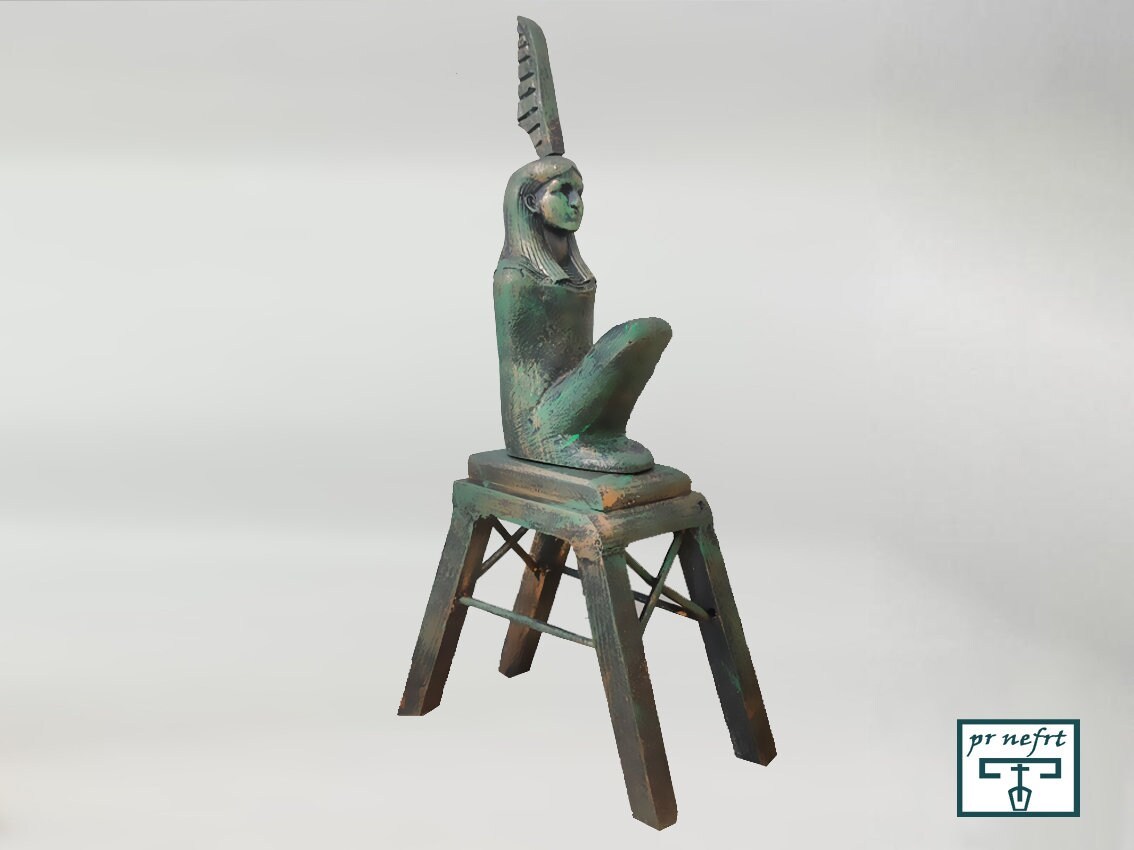 Statue of the goddess Maat. Rare altar and 50 similar items