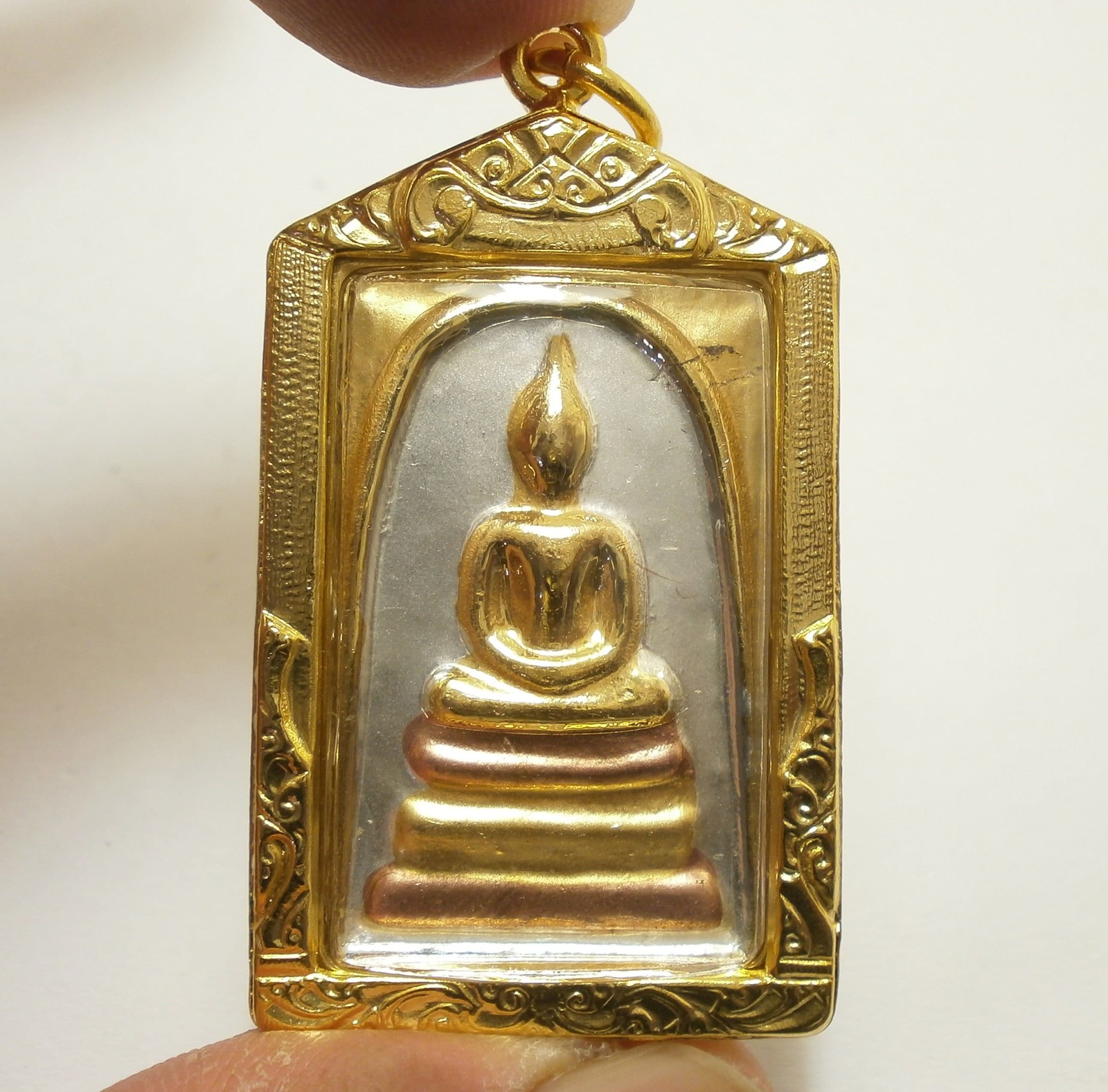 Phra Somdej Wat Rakang amulet back Katha Chinabanchorn powerful mantra ...