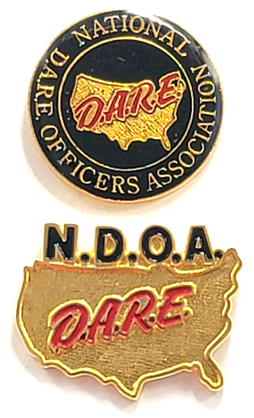 Lot 2 DARE NDOA National DARE Officers Assn USA Map Outline Law ...