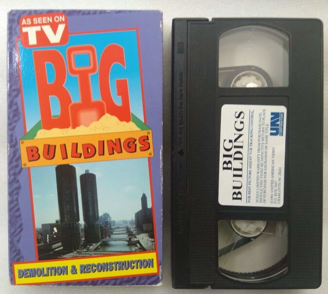 VHS BIG Buildings Demolition and Reconstruction (VHS, 1991, UAV ...