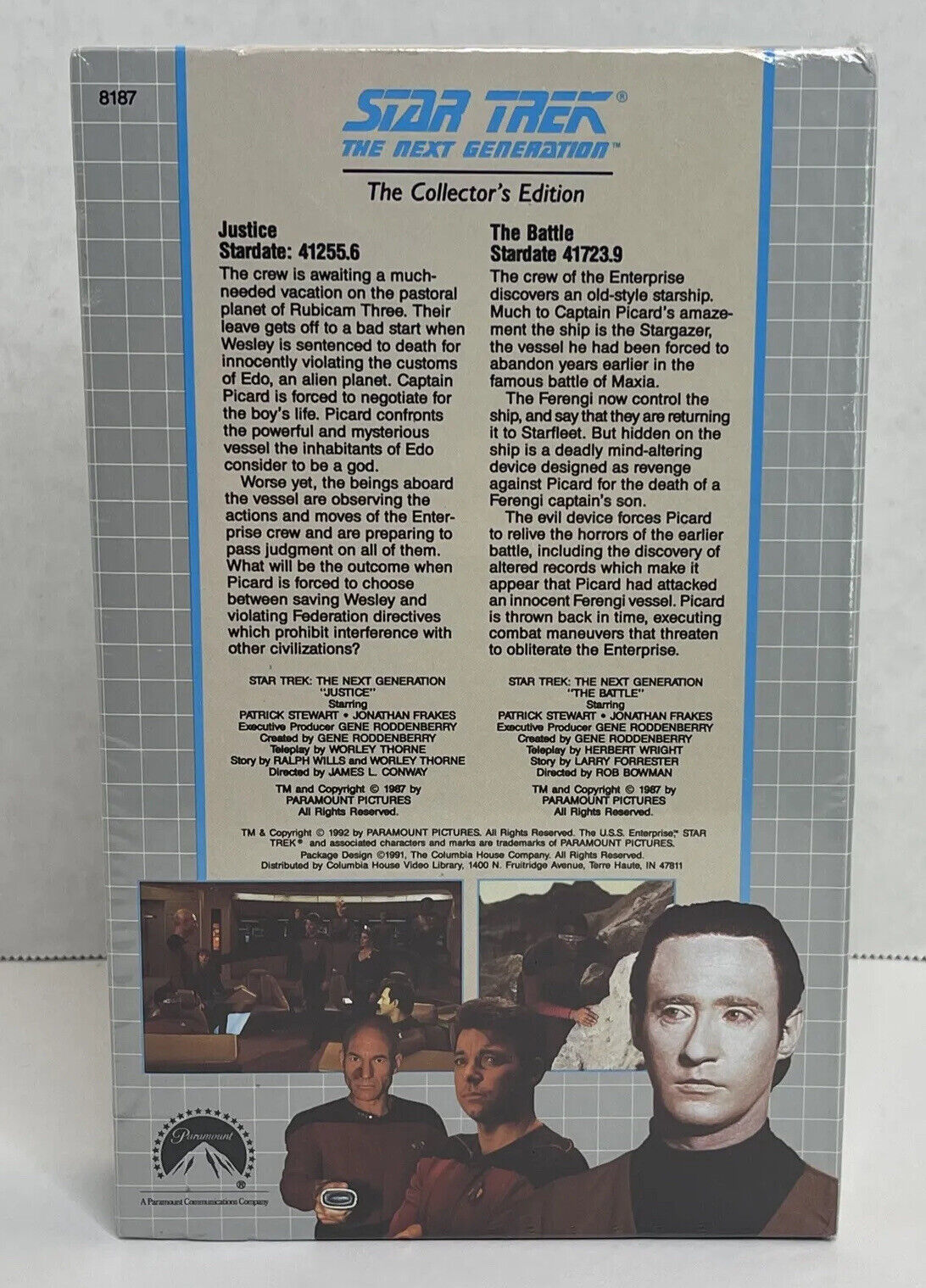 Star Trek The Next Generation: Justice / The Battle Collector's Edition ...