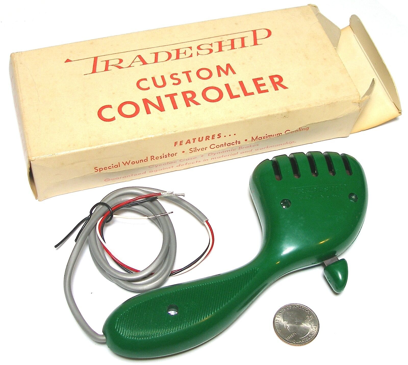 Vintage TRADESHIP 1/24 1/32 Slot Car CUSTOM CONTROLLER The Amoeba Thumb ...