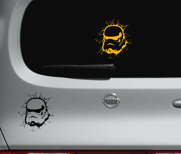 Wall Hole Vinyl Decal Sticker Car Window Bumper Darth Vader ...