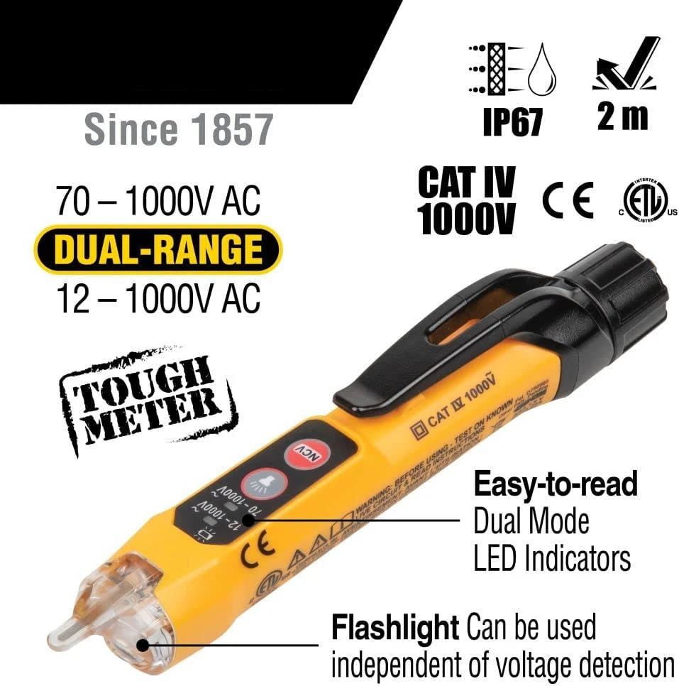 Multimeter Electrical Test Kit, Non-Contact Voltage Tester, Receptacle ...