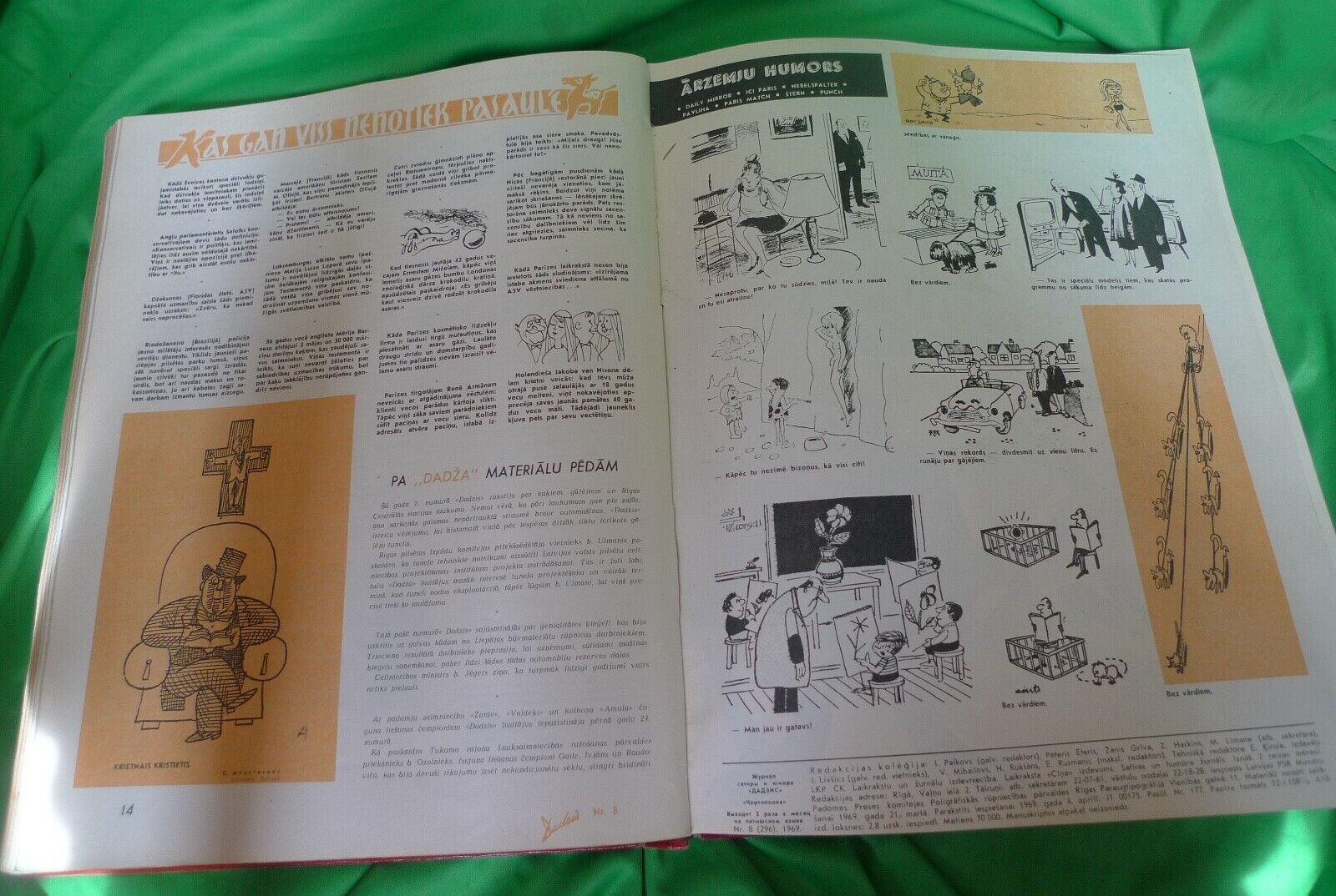 Comic Satire Humor Magazines 48ps Complete Set 1968 1969 DADZIS ...