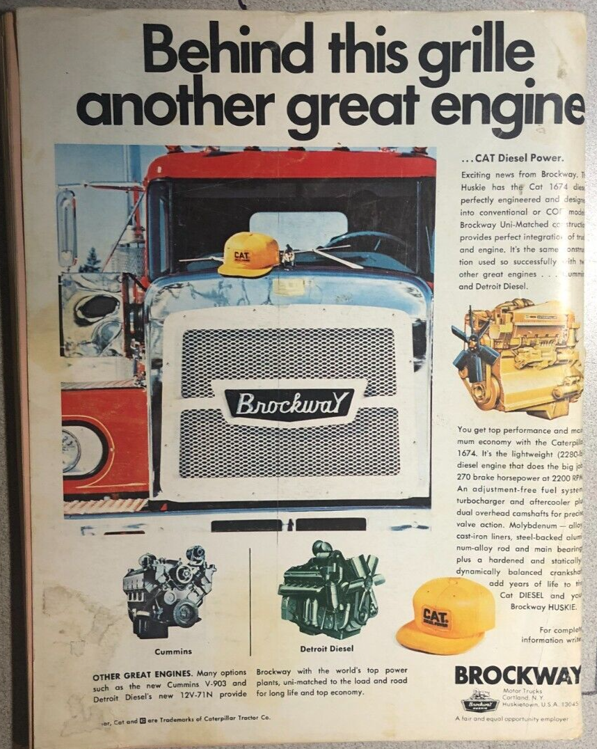 OVERDRIVE vintage Trucking Magazine August 1970 - Magazines