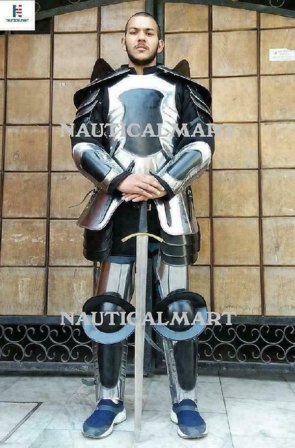 Medieval Larp Knight Wearable Full Suit Of Armor Costume - Knives ...