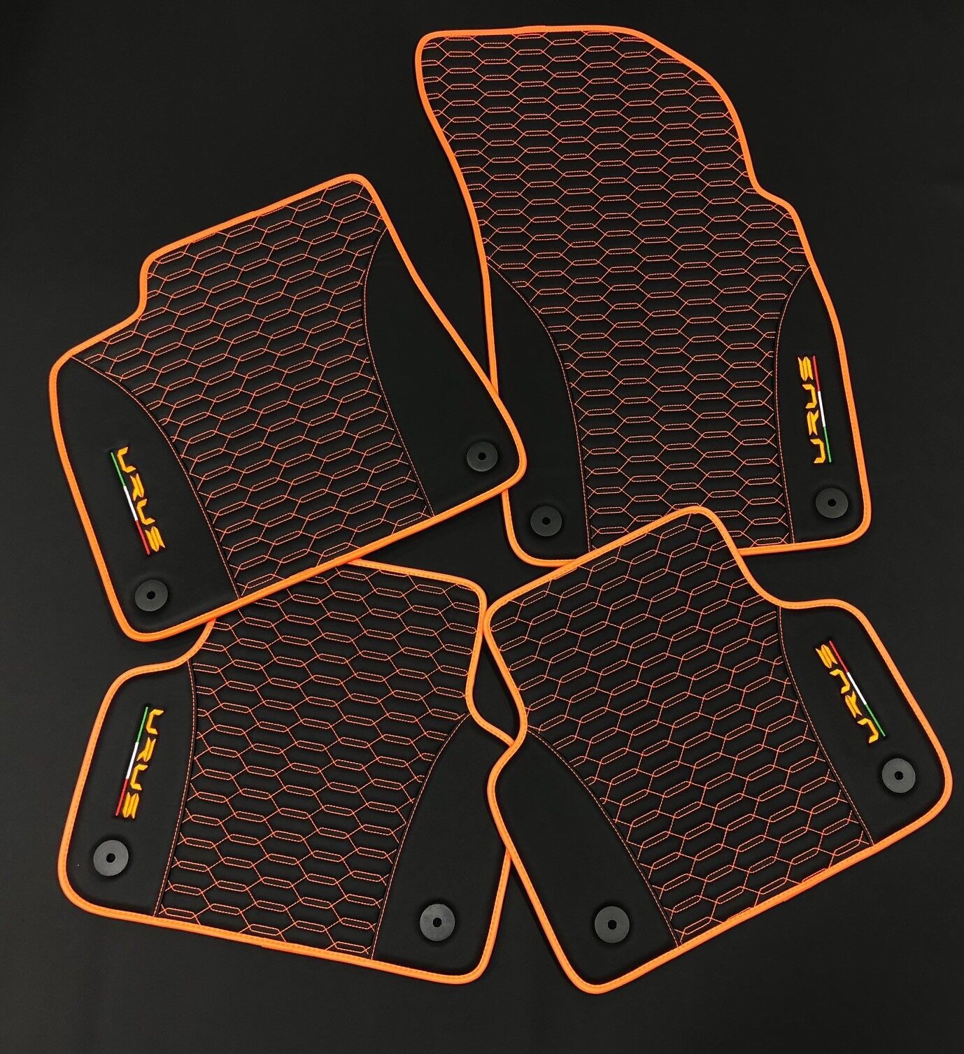 2018-2021 Lamborghini Urus custom Eco Leather Floor Mats, Logos - Car ...