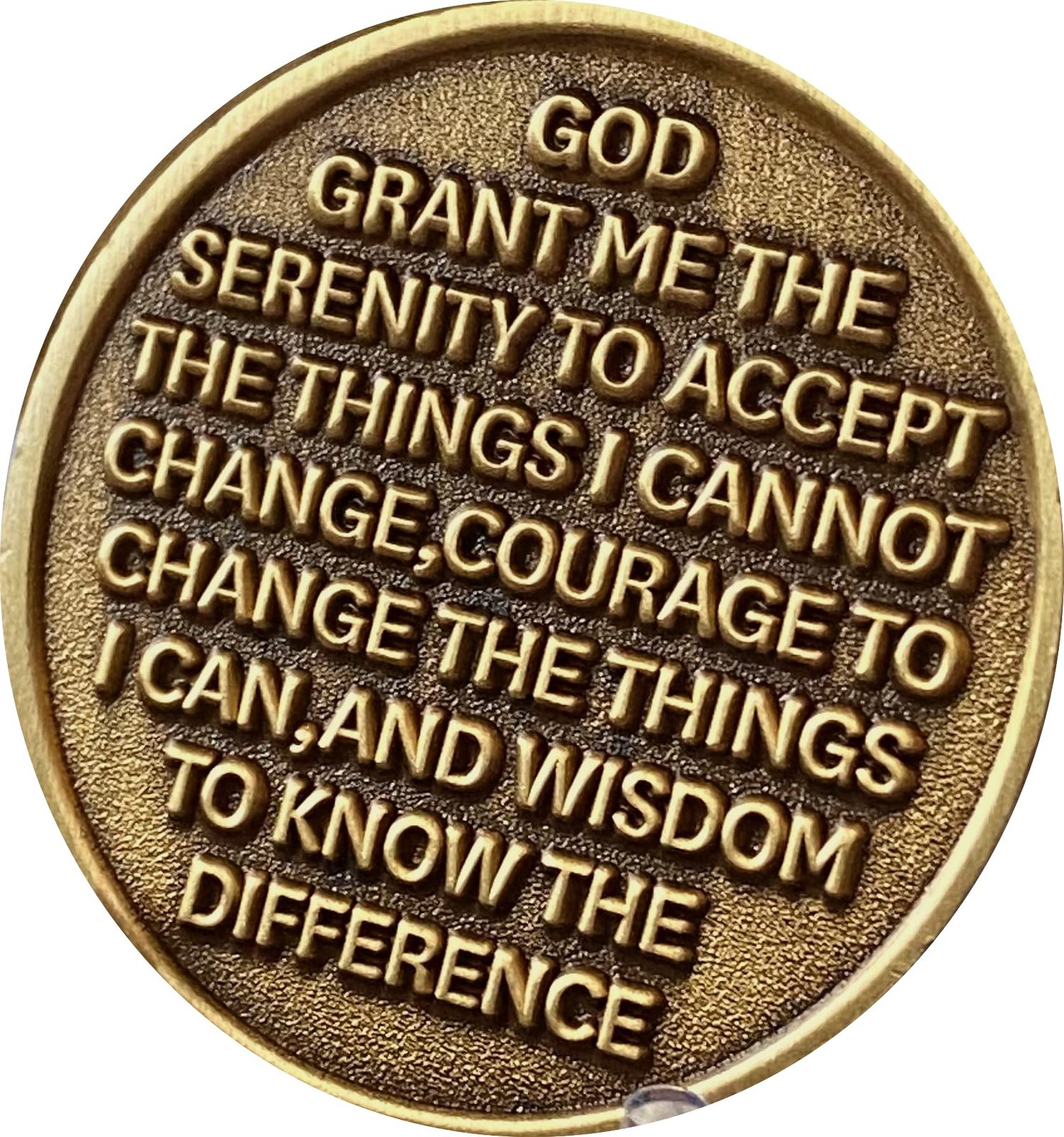 RecoveryChip 1000 Days AA Medallion Tree of Life Serenity Prayer ...