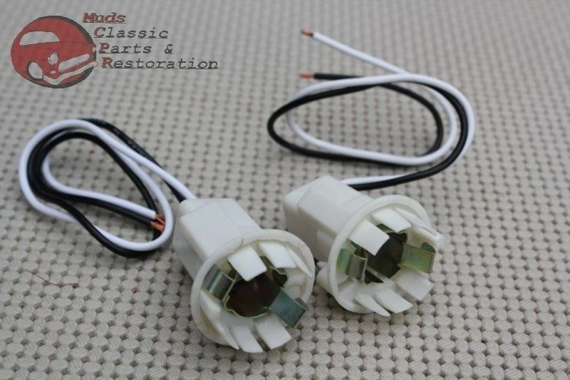 8 Chevy GM Light Lamp Sockets & Wiring Park Backup Brake Tail Lights ...