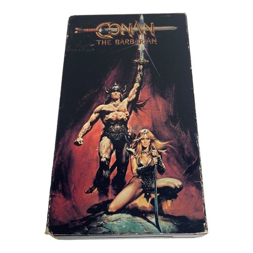 Conan The Barbarian Vintage RARE VHS 1985 Sci-Fi, Arnold Schwarzenegger MCA Tape - VHS Tapes