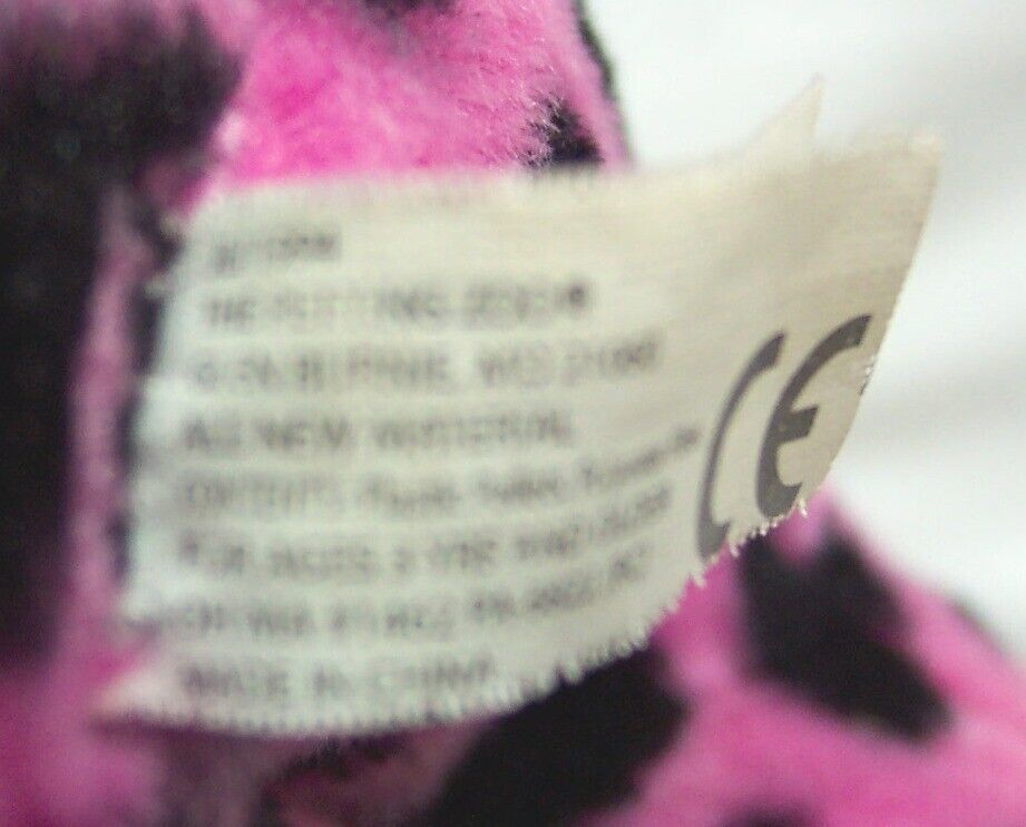 The Petting Zoo VERY SOFT PINK LEOPARD CAT 12" Plush Stuffed Animal TOY ...