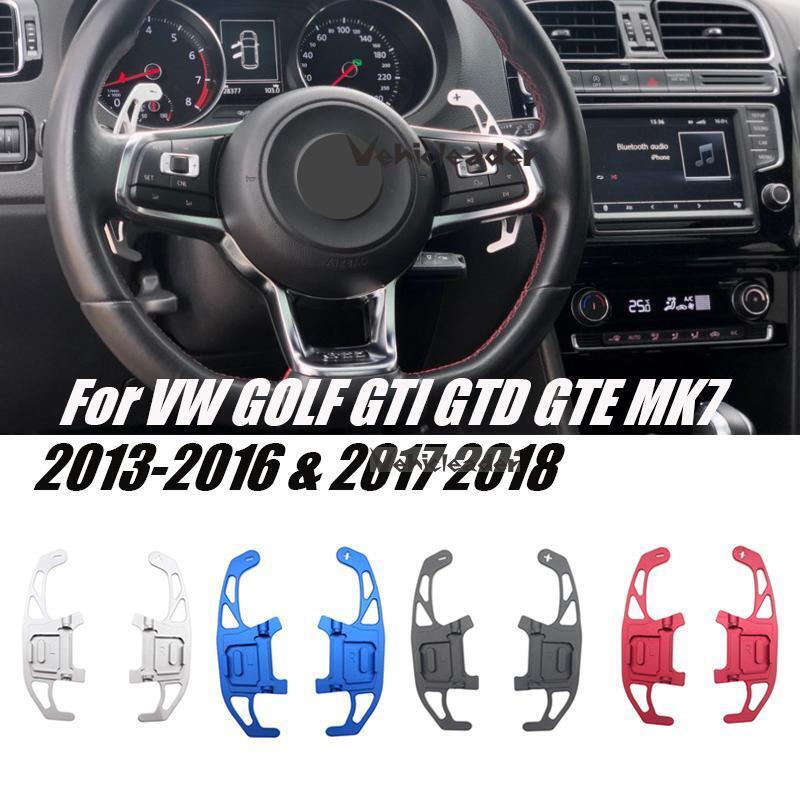 2x Paddle Shift Extend Extension Shifter for VW GOLF GTI R GTD GTE MK 7 ...