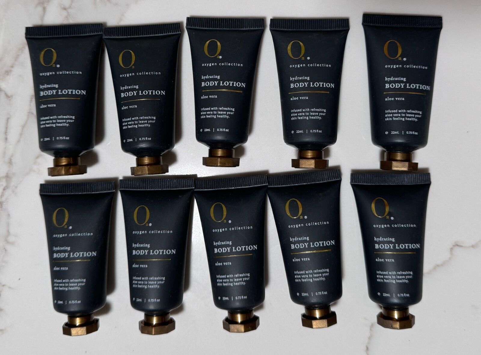 Lot of 10 O2 Oxygen Collection Travel Size Body Lotion .75 fl oz ...