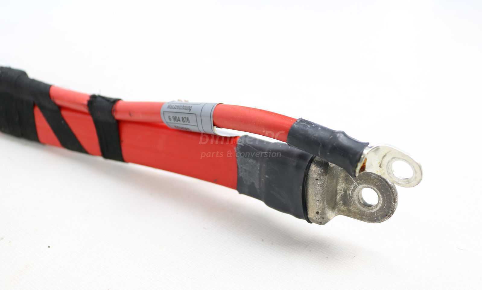BMW E66 7-Series Red Positive Battery Cables Plus Pole LWB 750Li 2002 ...