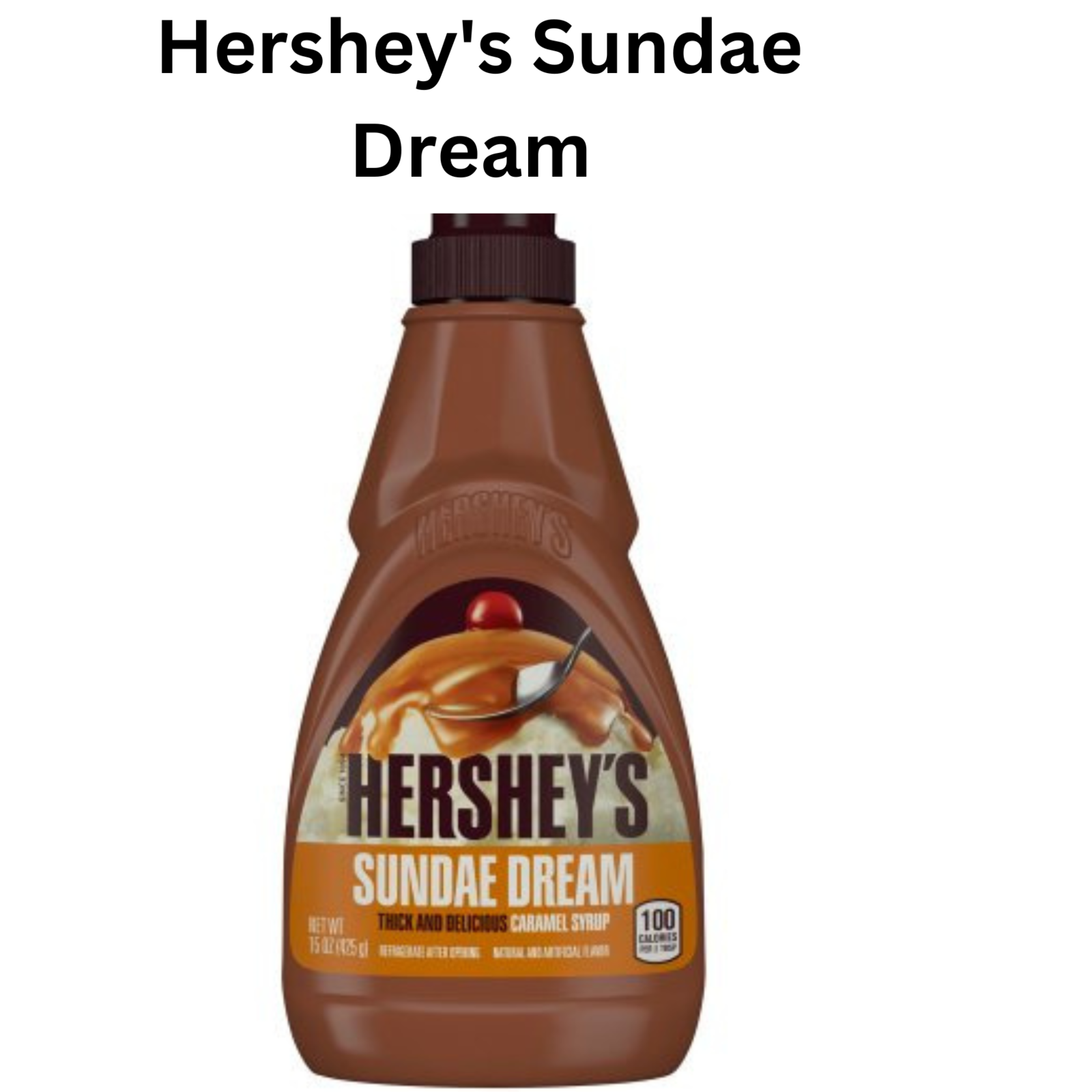Hershey's Sundae Dream Thick and Delicious Caramel Syrup, 15 Oz, 5 Pak ...