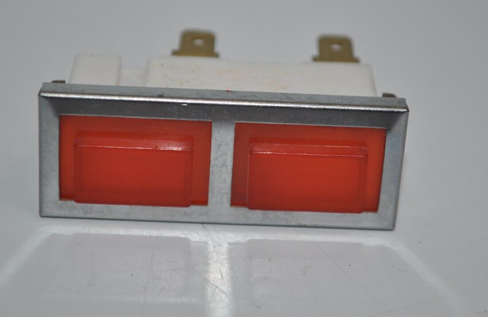 Vintage NOS JEMCO PANEL DUAL INDICATOR LIGHT Amber with Bezel 1/3W 125V ...