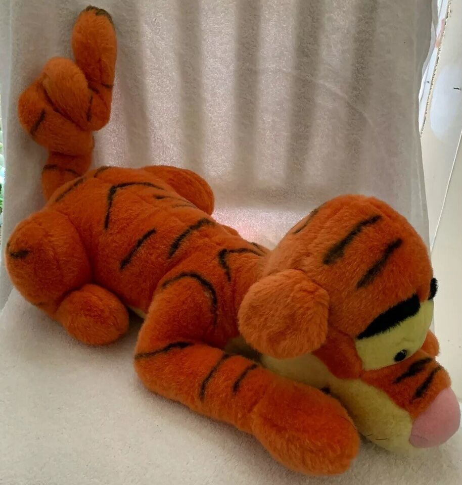 Disney Winnie the Pooh's Tigger Plush Stuffed Animal Large 21" Curly ...