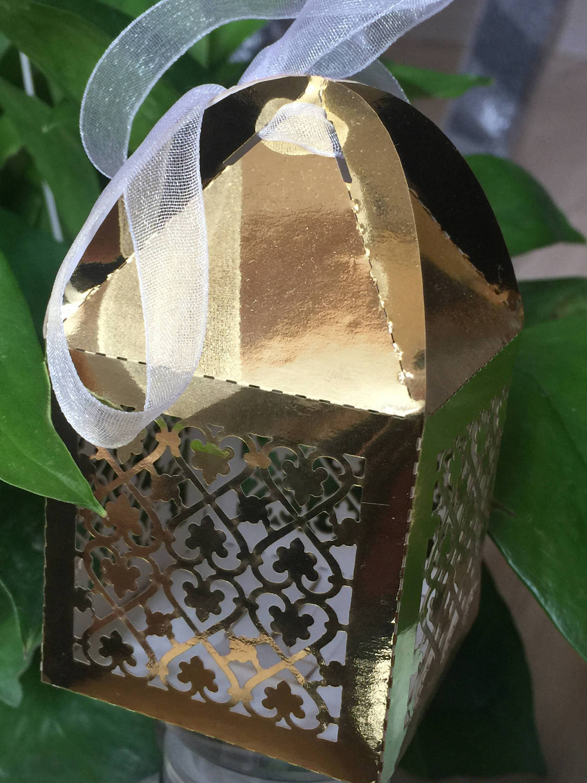 Laser Cut Gift Boxes,100pcs Metallic Gold Wedding Favor Boxes,Chocolate ...