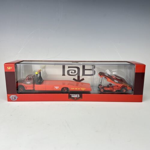 M2 Machines Chase Hauler 1:64 TaB 1968 Chevy C60 Truck & 1969 Camaro ...