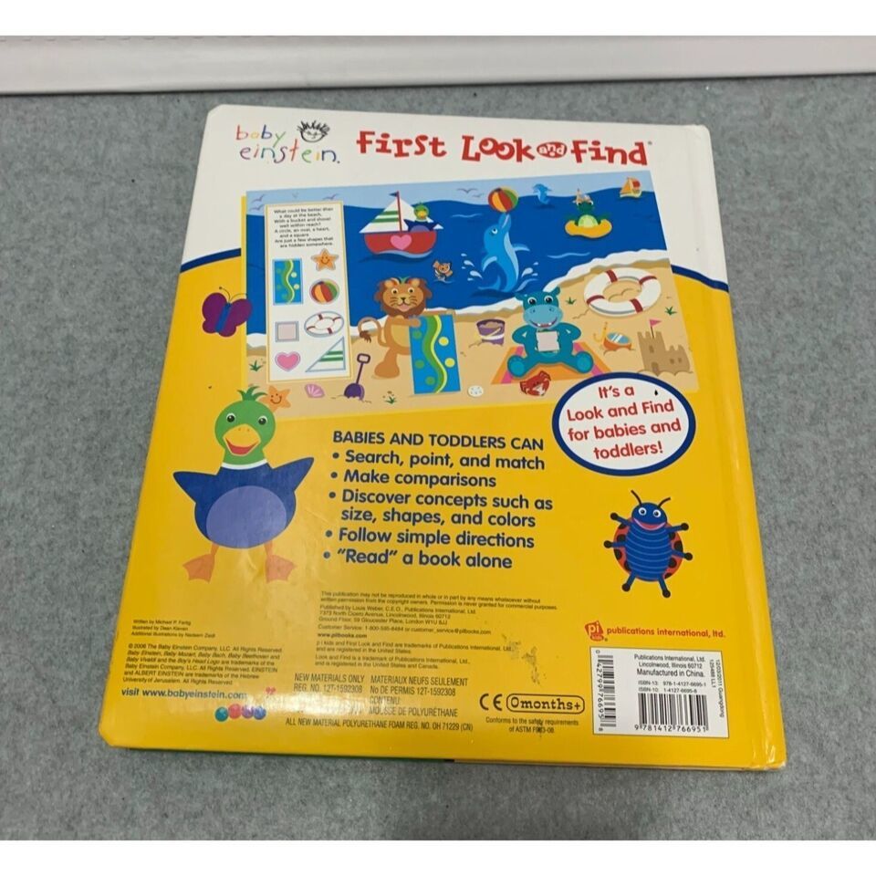 Baby Einstein Lets Look Hard Cover Book First Look and Find All Ages ...
