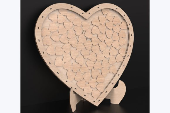 Laser Cut Heart Drop Box Svg Files - Digital Art